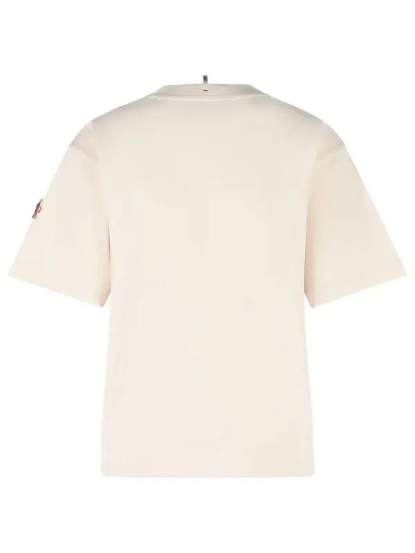 Moncler Cotton T-shirt - Cream