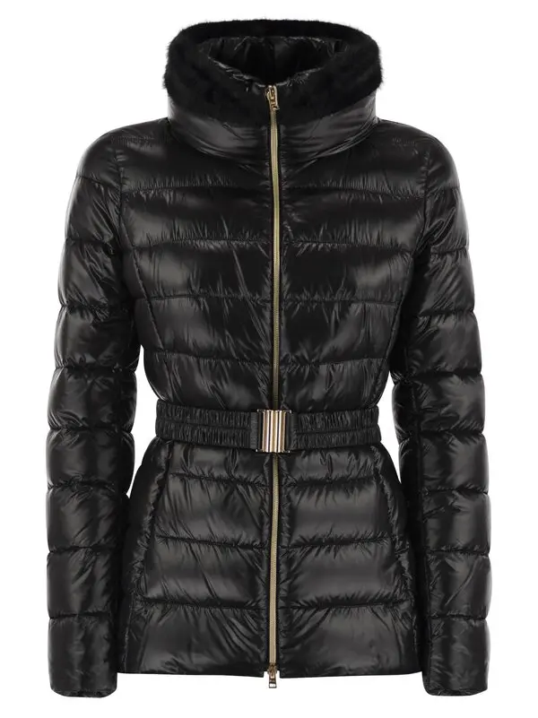 Herno Claudia Ultralight Nylon Down Jacket - Black