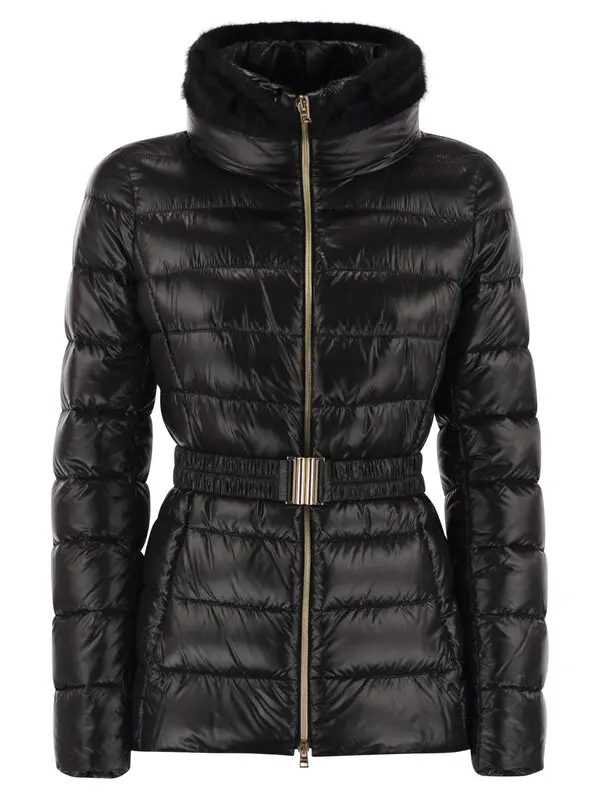 Herno Claudia Ultralight Nylon Down Jacket - Black