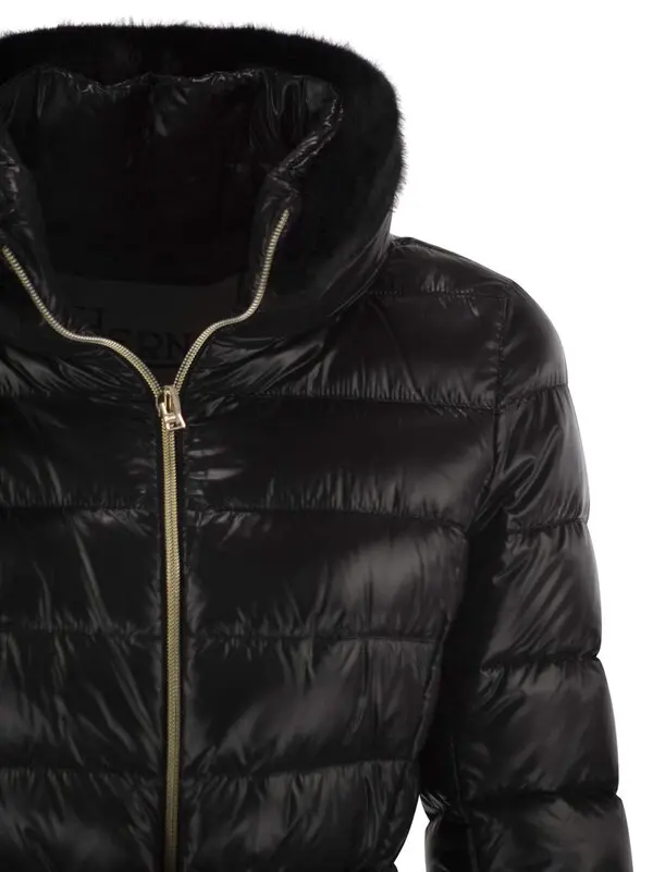 Herno Claudia Ultralight Nylon Down Jacket - Black