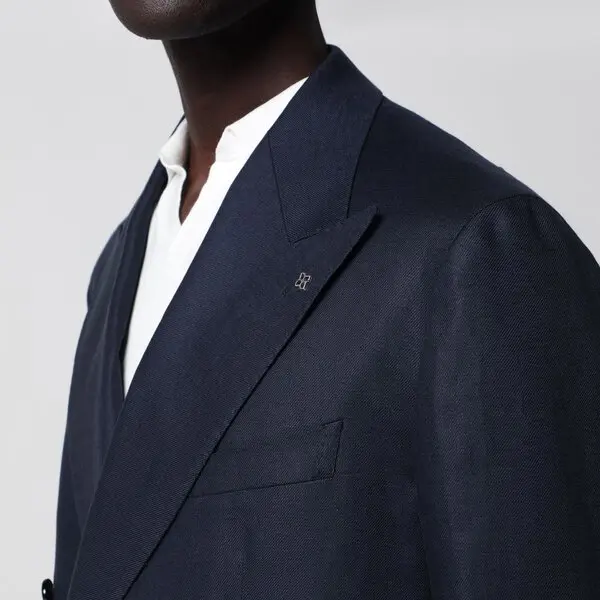 Tagliatore Double-breasted Linen Jacket