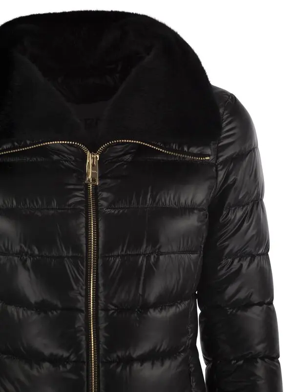 Herno Elisa Long Down Jacket In Ultralight Nylon