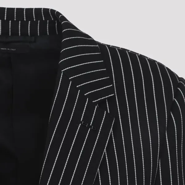 TOM FORD Striped Wool Barathea Jacket