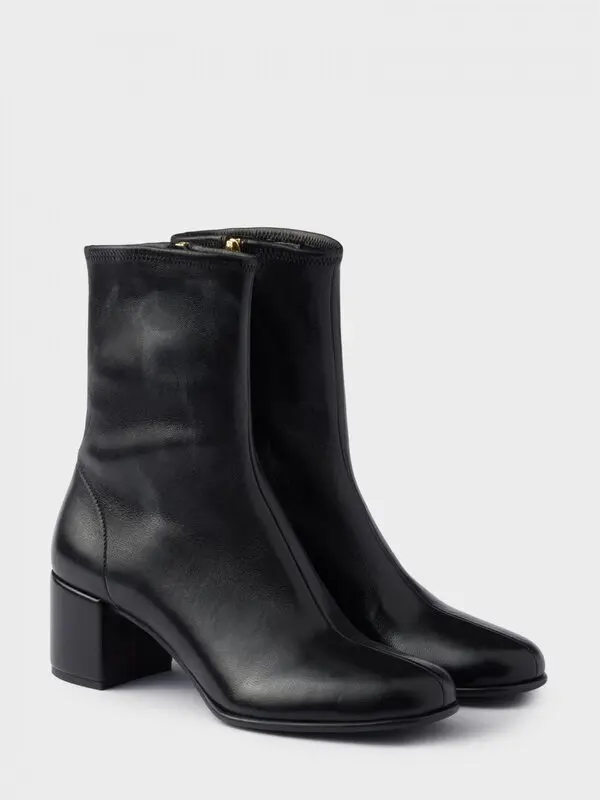 Prada Leather Boots - Black