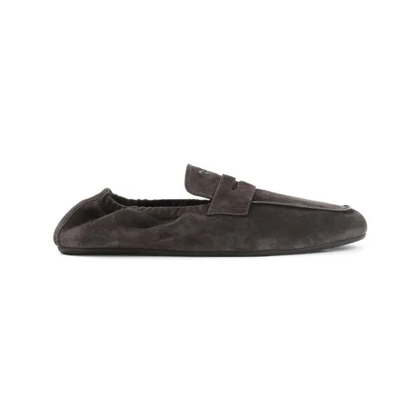 Prada Moro Suede Penny Loafers - Brown