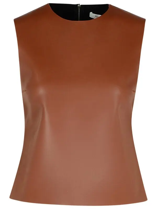 JW Anderson Leather Tank Top - Brown