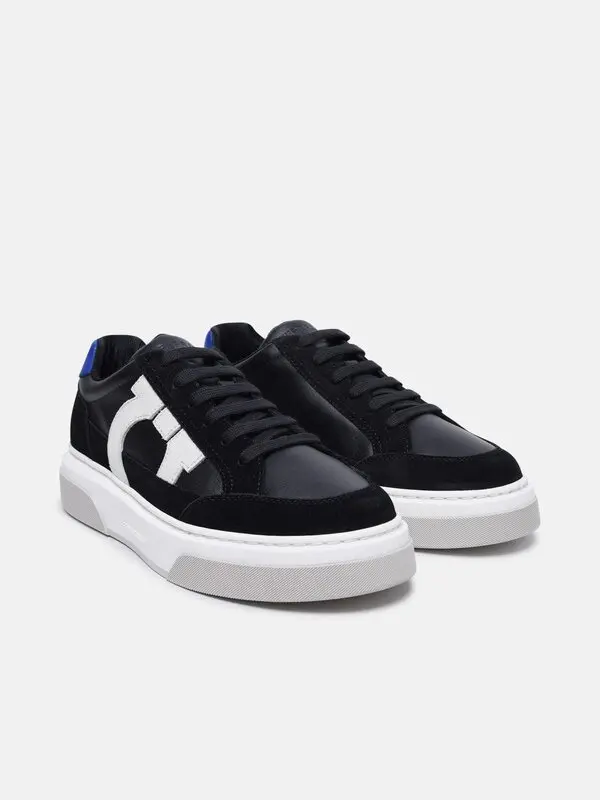 FERRAGAMO Cassina' Leather Blend Sneakers