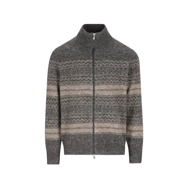 Brunello Cucinelli Grey Sweaters & Knitwear Cardigans