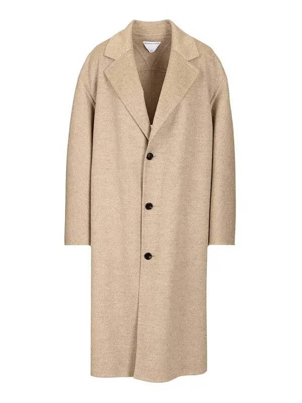 Bottega Veneta Wool And Cashmere Coat - Cream