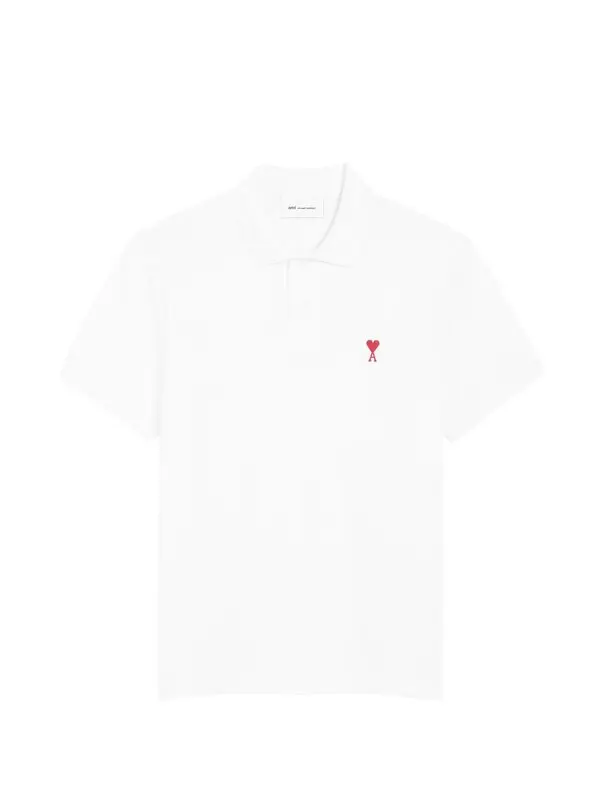 AMI Paris De Coeur Cotton Polo Shirt