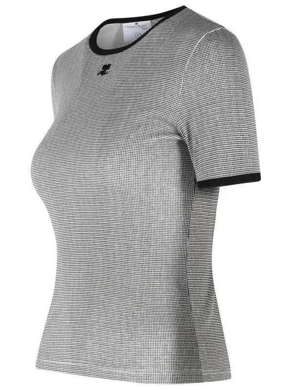 COURREGES Cotton T-shirt - Gray