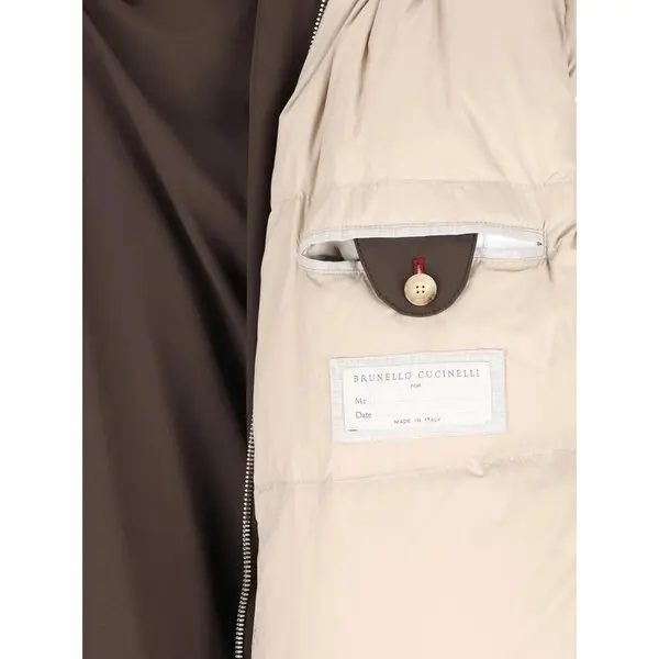 Brunello Cucinelli Padded & Down Jacket - Brown