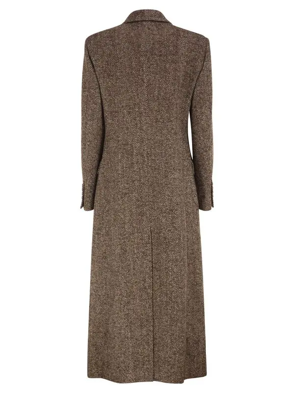 Brunello Cucinelli Double-breasted Wool And Alpaca Herringbone Coat