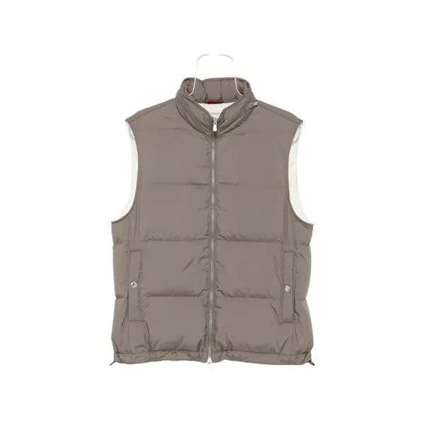 Brunello Cucinelli Techno Fabric Down Vest - Green