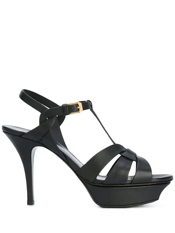 Saint Laurent Tribute Leather Sandals - Multicolor