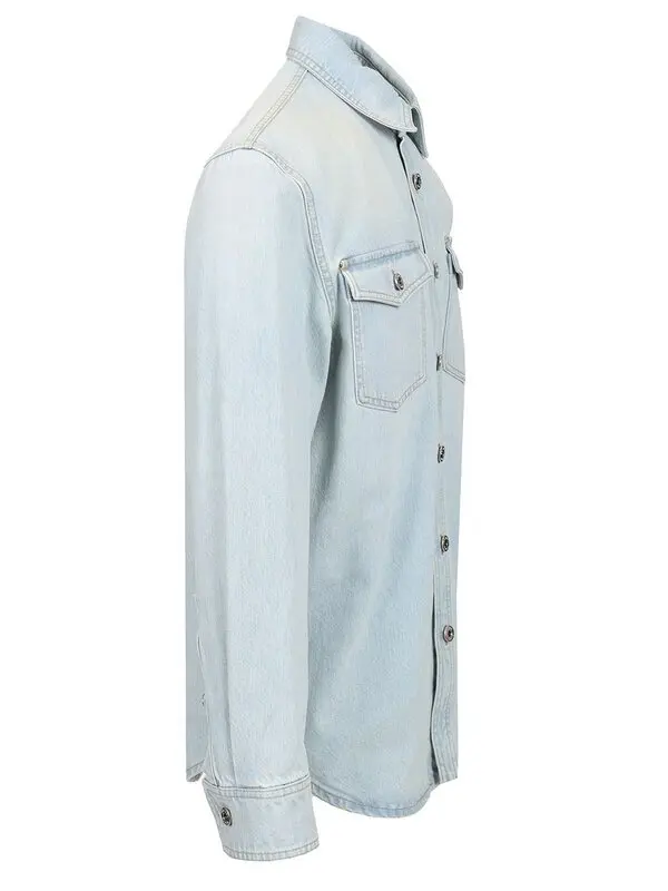 Bottega Veneta Extra Bleach Wash Denim Shirt