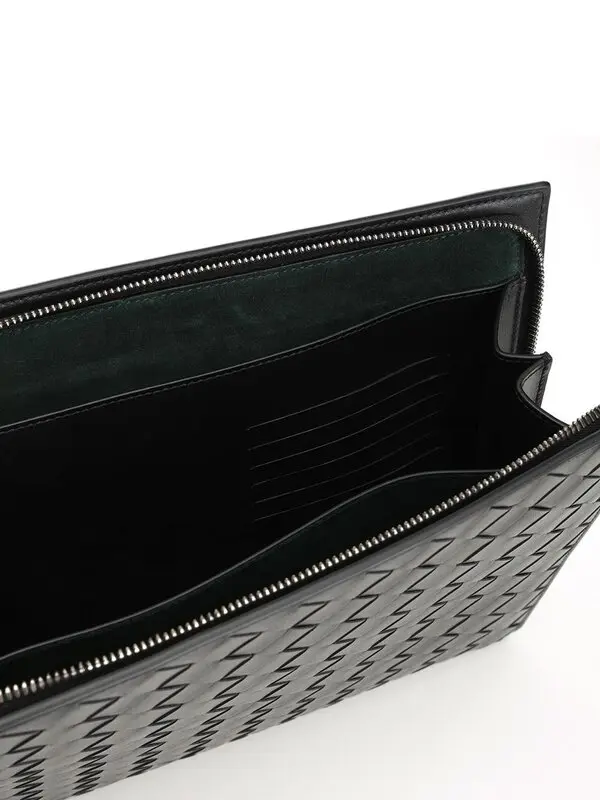 Bottega Veneta Woven Document Holder With Strap
