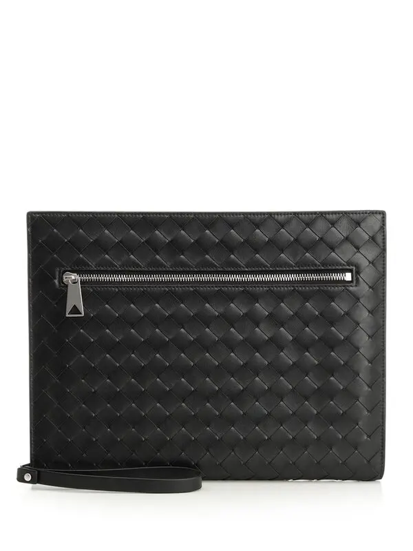 Bottega Veneta Woven Document Holder With Strap