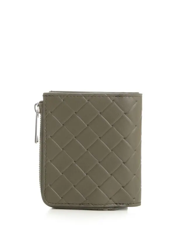 Bottega Veneta Stamp Bi-fold Braided Wallet