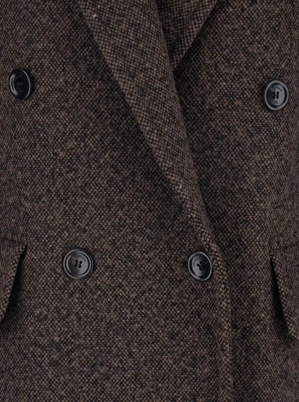 Max Mara Arco Double-breasted Wool And Cashmere Coat - Multicolor