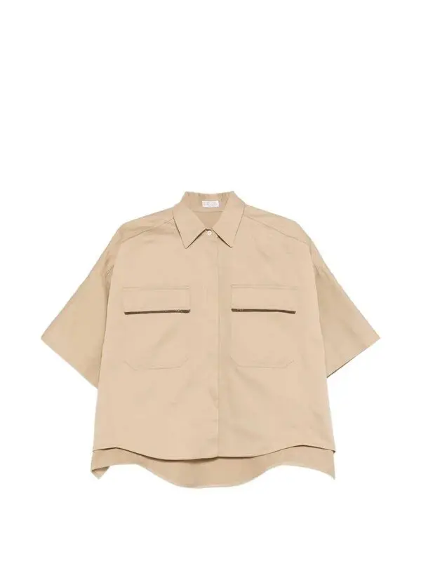 Brunello Cucinelli Pocket Shirt - Brown