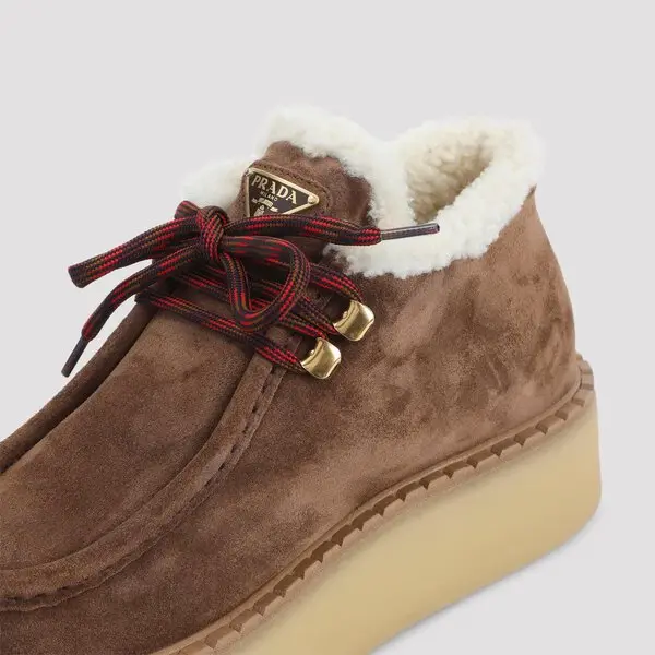 Prada Lace-up Ankle Boots
