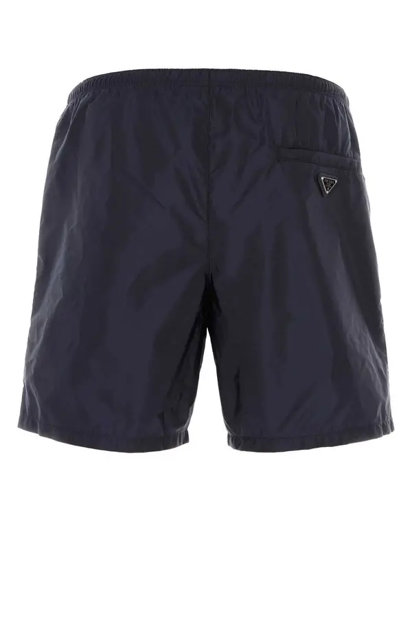 Prada Navy Nylon Swimming Shorts