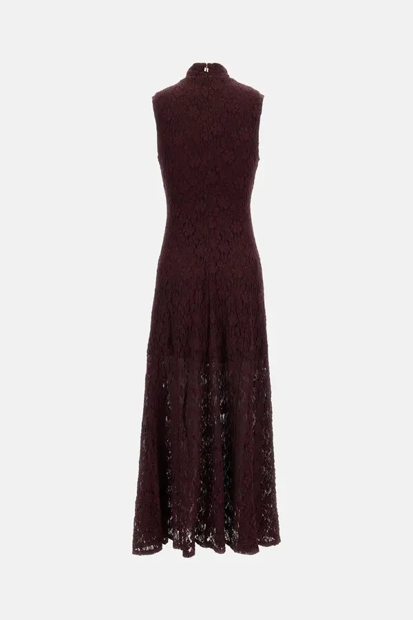 ROTATE BY BIRGER CHRISTENSEN Lace Maxi Flared Dress
