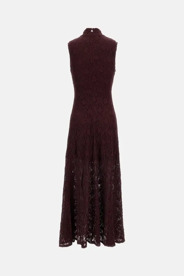 ROTATE BY BIRGER CHRISTENSEN Lace Maxi Flared Dress - Multicolor