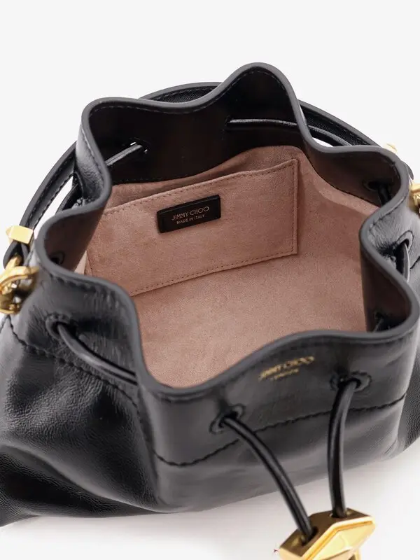 JIMMY CHOO Cinch Small Leather Shoulder Bag