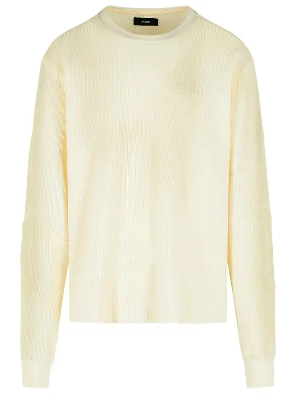 Amiri Ivory Cotton T-shirt