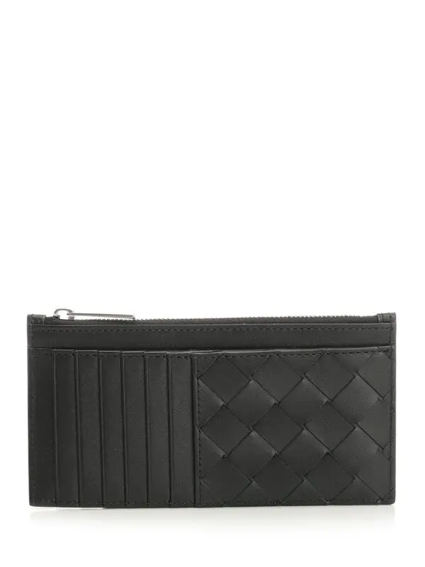 Bottega Veneta Long Braided Card Holder With Zip