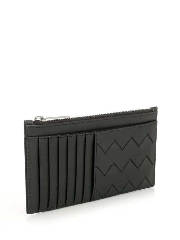 Bottega Veneta Long Braided Card Holder With Zip