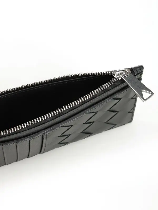 Bottega Veneta Long Braided Card Holder With Zip