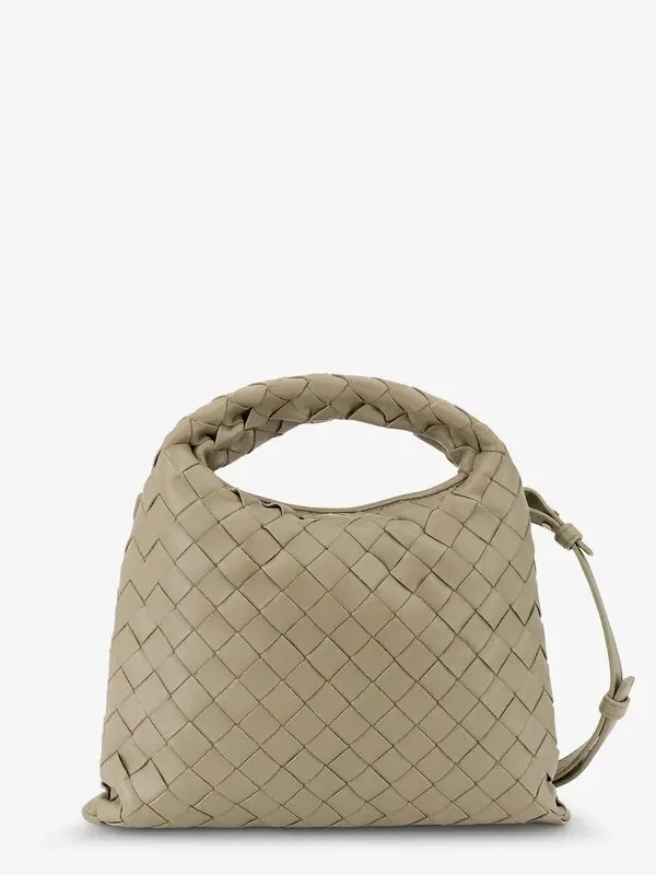 Bottega Veneta Mini Hop Leather Crossbody Bag With Intrecciato Pattern - Multicolor