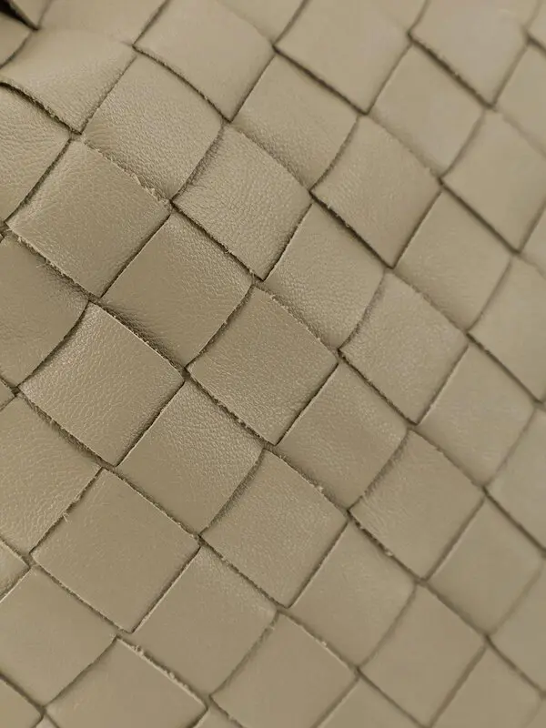 Bottega Veneta Mini Hop Leather Crossbody Bag With Intrecciato Pattern - Multicolor