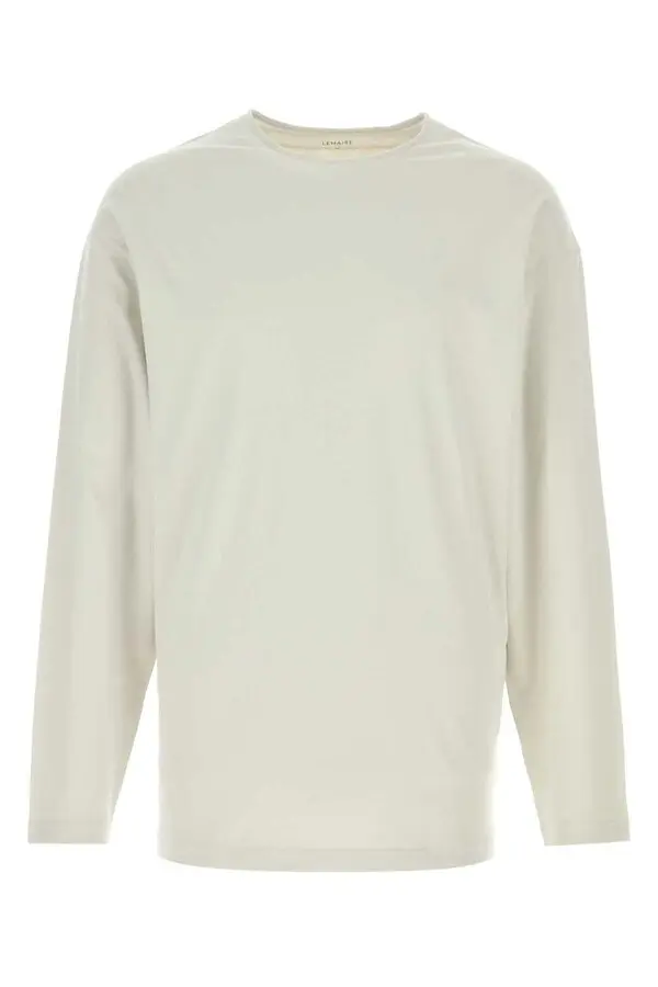 LEMAIRE Chalk Cotton T-shirt - Gray