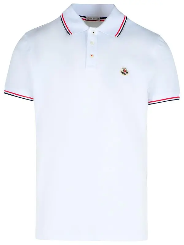 Moncler Cotton Polo Shirt - White