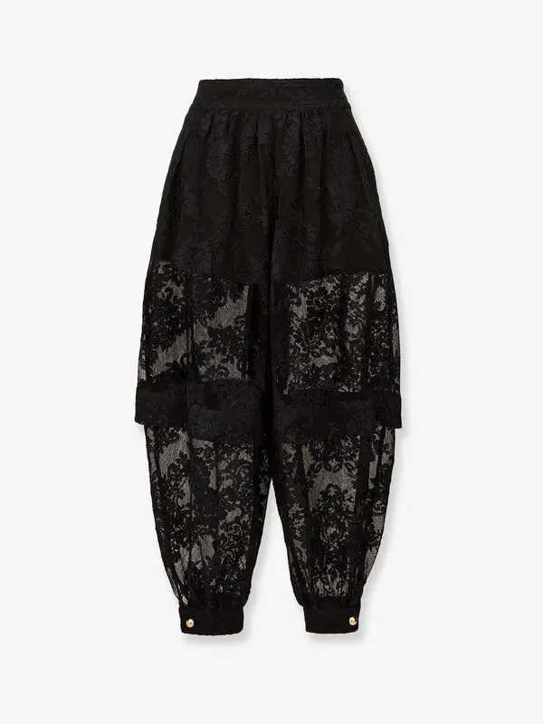 Zimmermann Luna Lace Harem Pant - Black