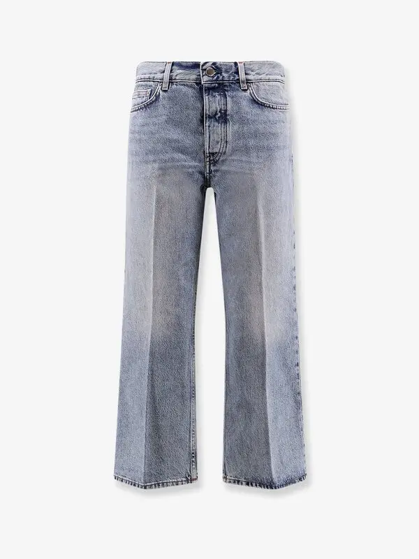 TOTEME Cotton Jeans With Flared Bottom - Multicolor