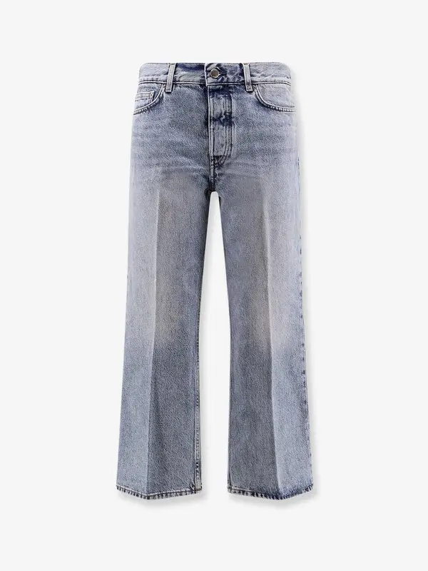 TOTEME Cotton Jeans With Flared Bottom - Multicolor