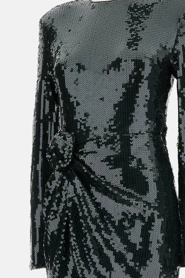 ROTATE BY BIRGER CHRISTENSEN Sequins Ls Mini Dress