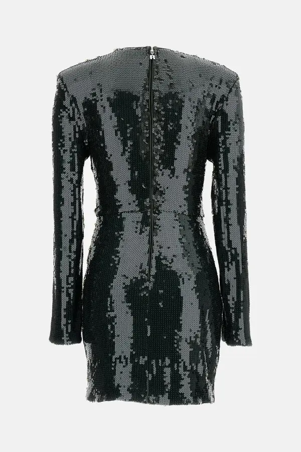 ROTATE BY BIRGER CHRISTENSEN Sequins Long Sleeve Mini Dress - Multicolor