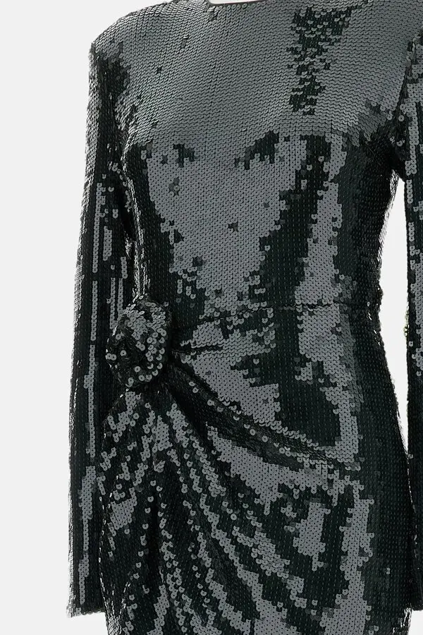 ROTATE BY BIRGER CHRISTENSEN Sequins Long Sleeve Mini Dress - Multicolor