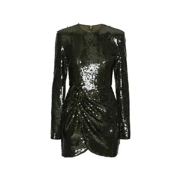ROTATE BY BIRGER CHRISTENSEN Sequin Embellished Mini Dress - Green