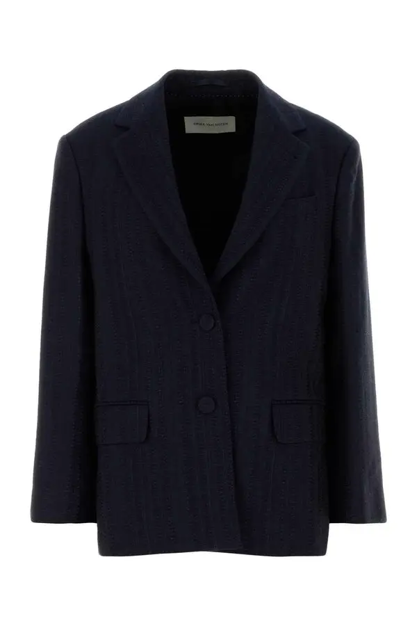 Dries Van Noten Embroidered Wool Blend Birdys Blazer - Multicolor