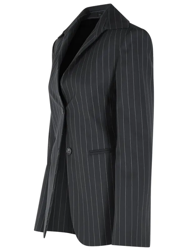 Sportmax Rive' Tight Blazer In Virgin Wool Blend