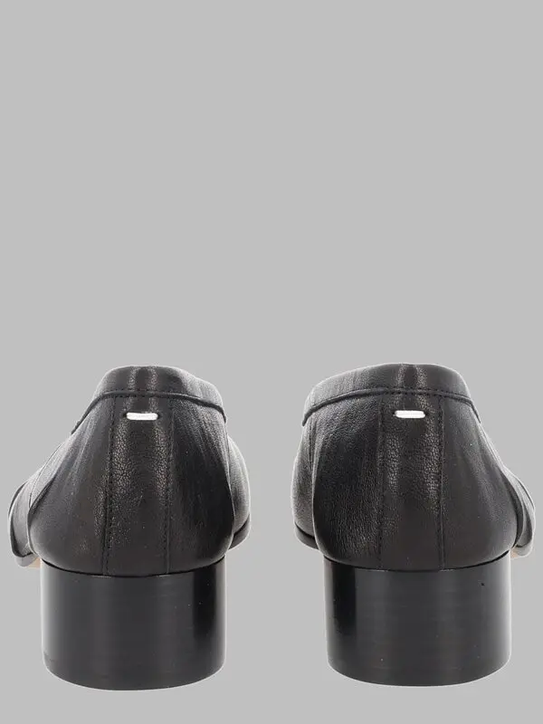 MAISON MARGIELA Leather Tabi Ballerina Shoes - Black