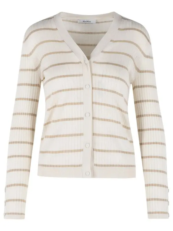 Max Mara Pedale Cashmere And Silk Cardigan - Cream