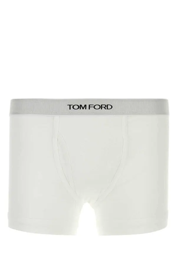 TOM FORD Stretch Cotton Boxer Set - White